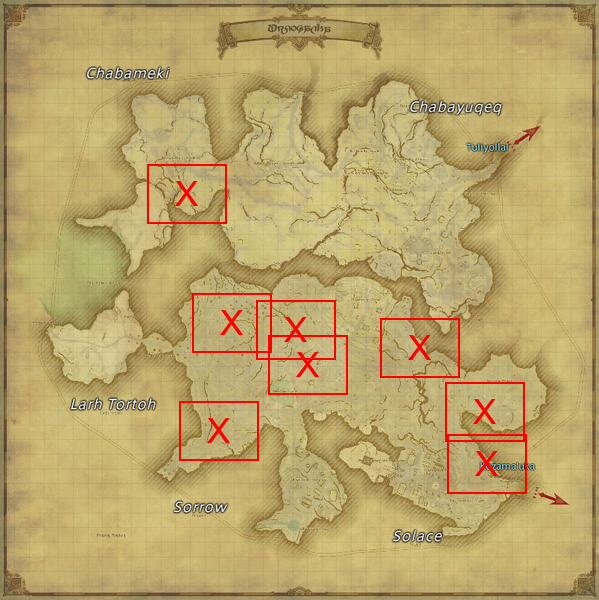 Br'aaxskin Treasure Map - Final Fantasy XIV Online Wiki - FFXIV / FF14 ...